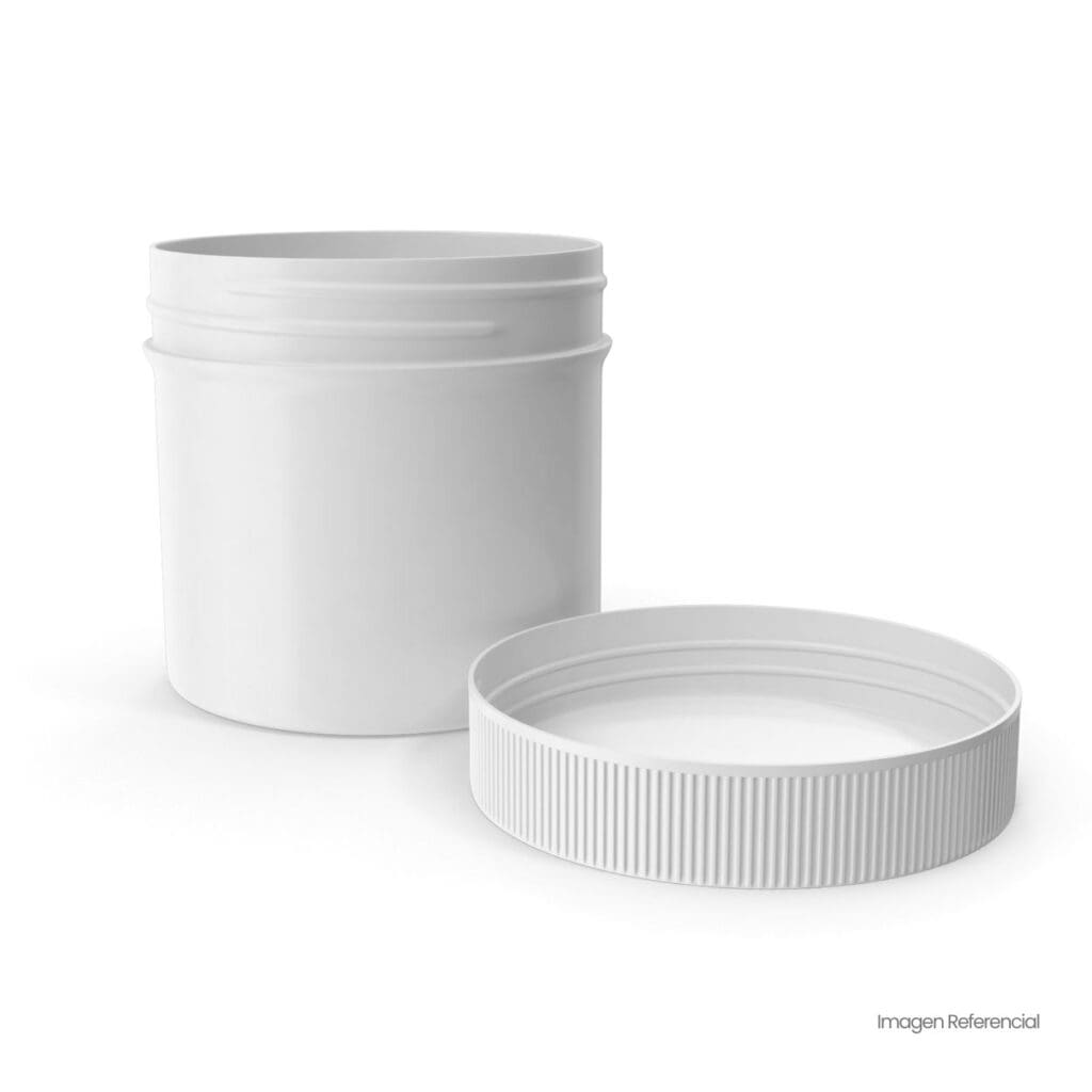 Frasco de Polipropileno 500 ml | Boca Ancha con Tapa