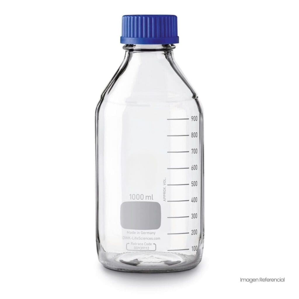 Frasco Tipo Schott 1000 ml | Tapa Azul GL