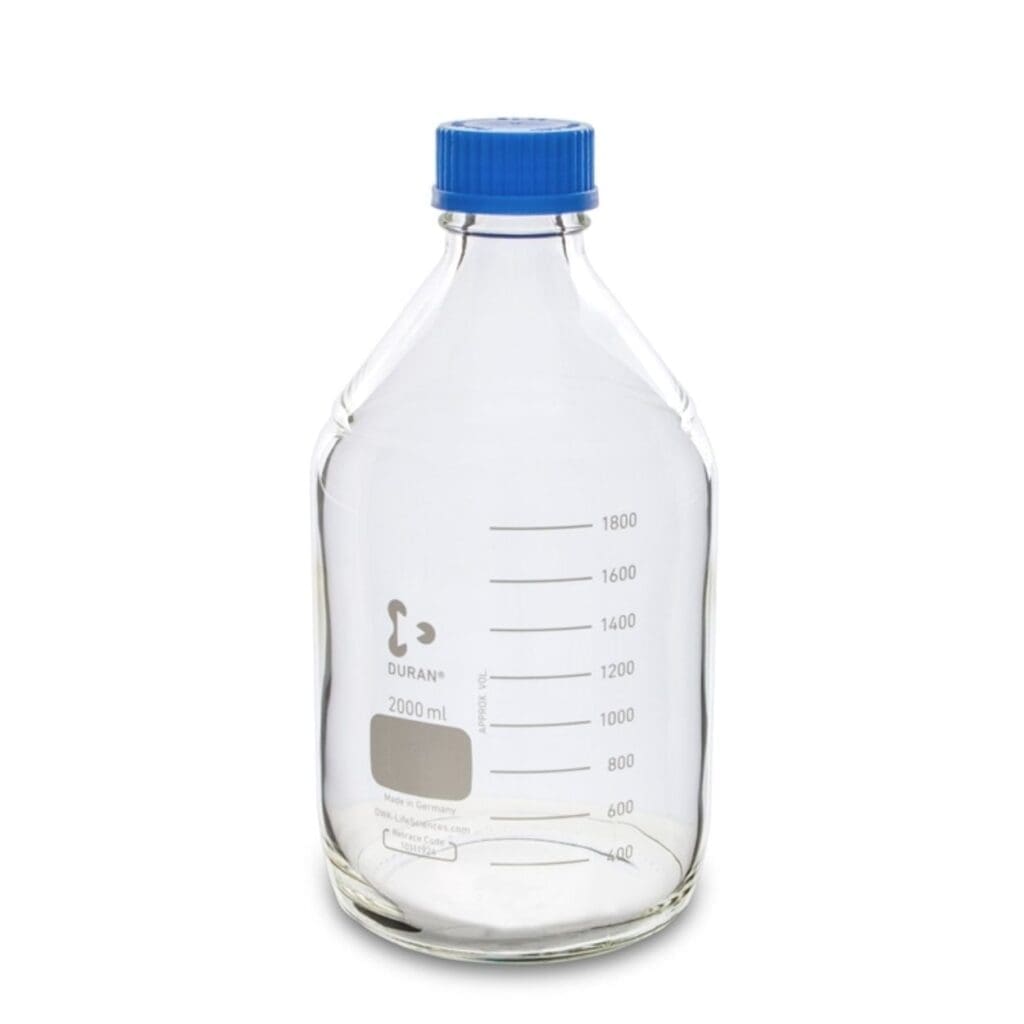 Frasco Schott DURAN® 1000 ml | Vidrio ISO 4796-1 | Tapa Azul GL