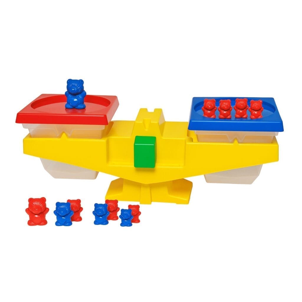 Balanza con Cubetas y Pesas de Osito | Juego Didáctico de Medición